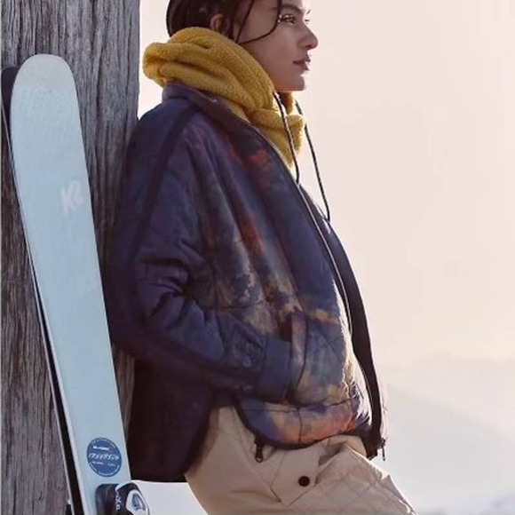 Free People | Jackets & Coats | Free People Pippa Printed Packable ...